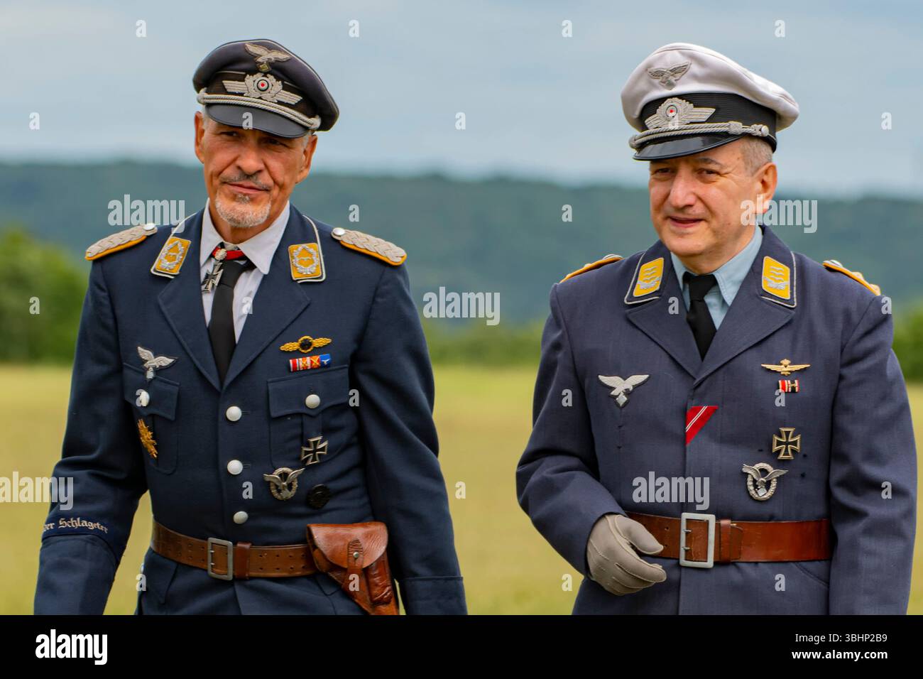 Luftwaffe Officers at Temps Des Helices Air Show 2025 in La Ferte-Alais ...