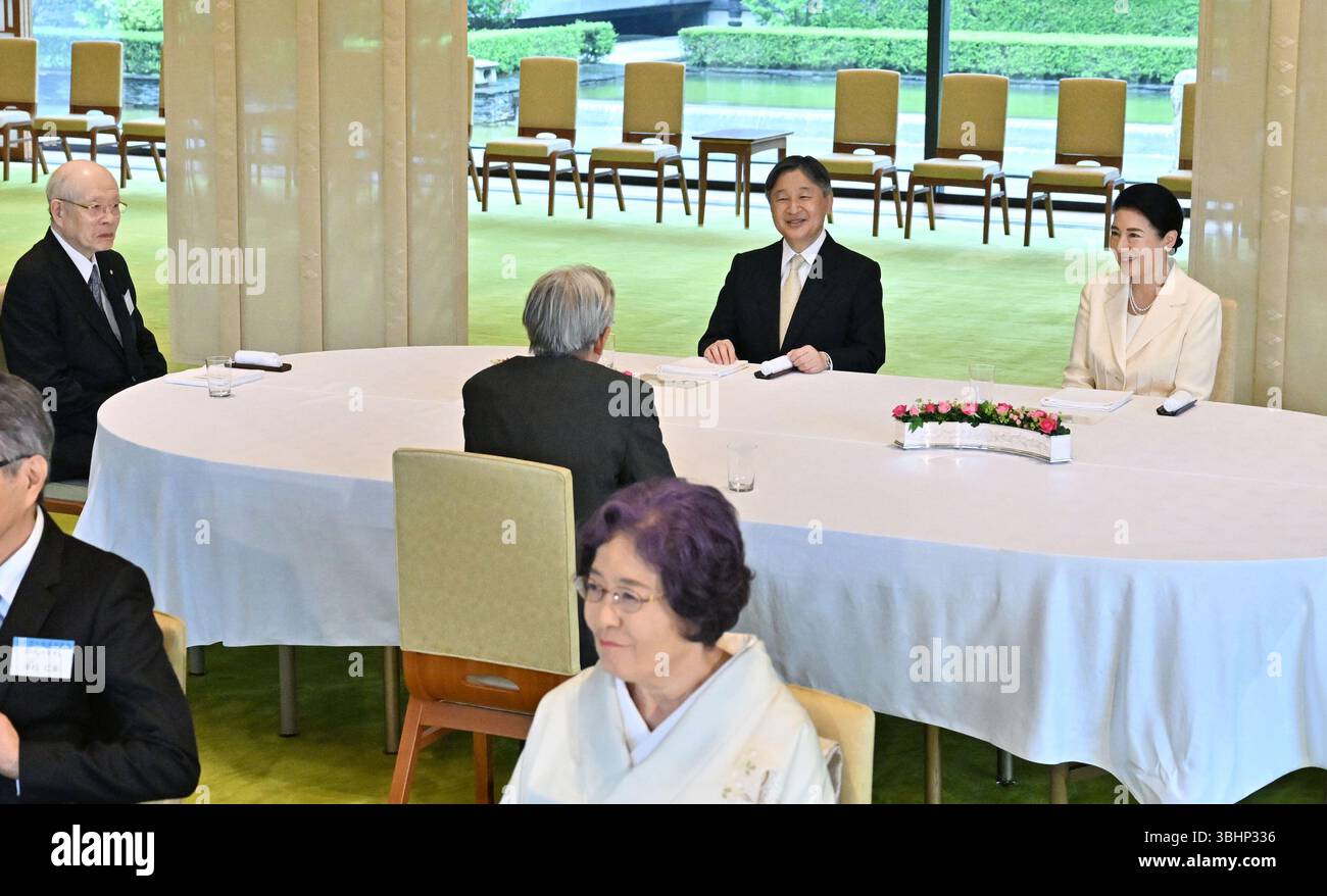 Japanese Emperor Naruhito and Empress Masako meet Japan Academy Prize ...