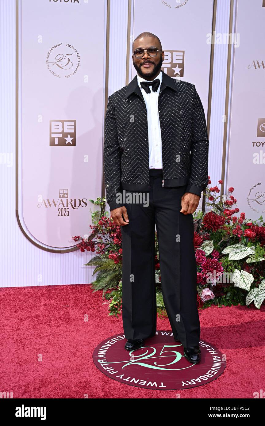 Tyler Perry bei der Verleihung der 25. BET Awards 2025 im Peacock ...