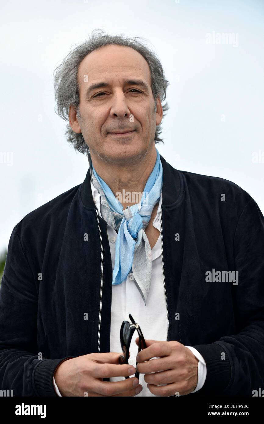 French film composer and conductor Alexandre Desplat posing during the ...