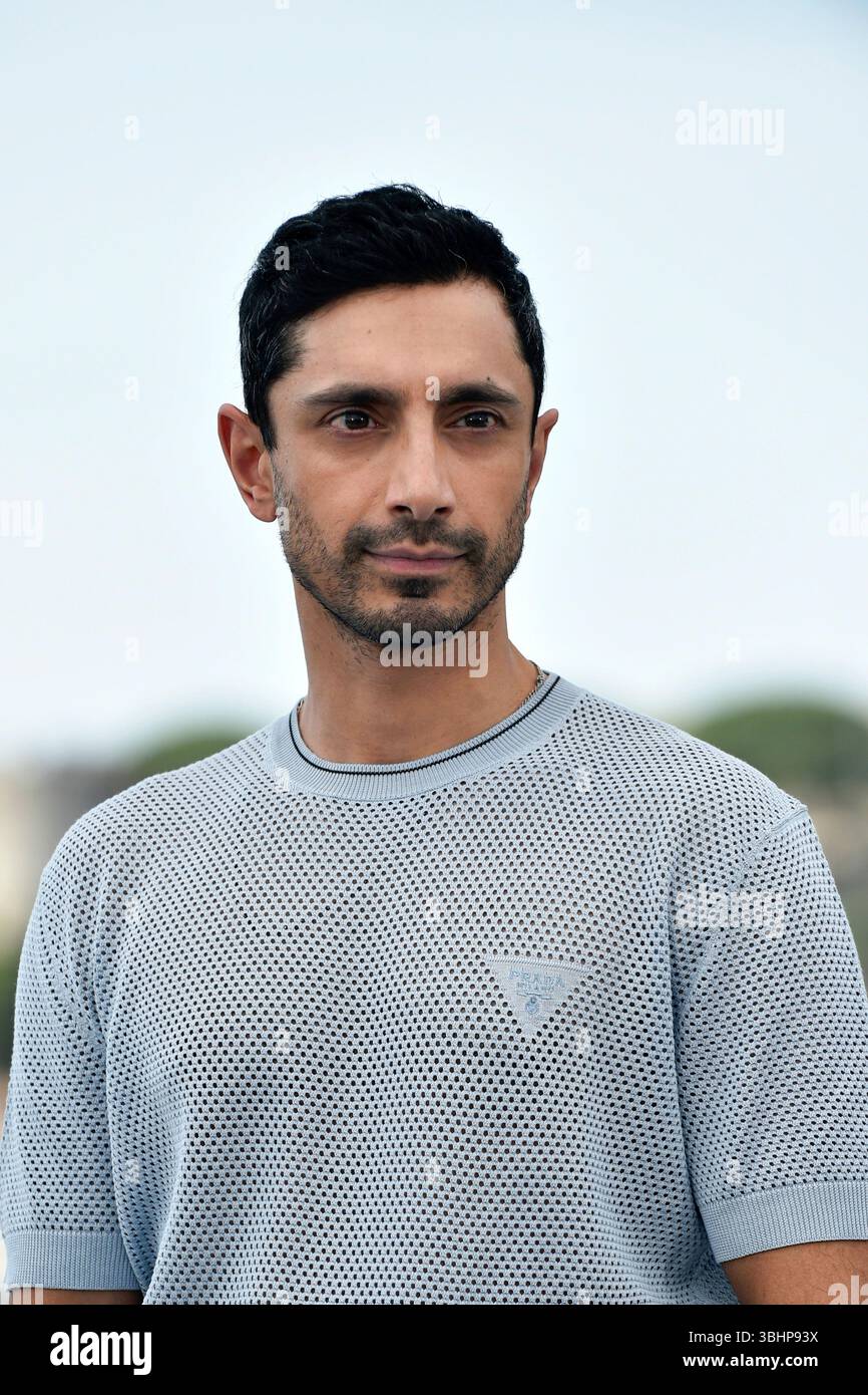 Actor Riz Ahmed posing during the photocall of the film The Phoenician ...