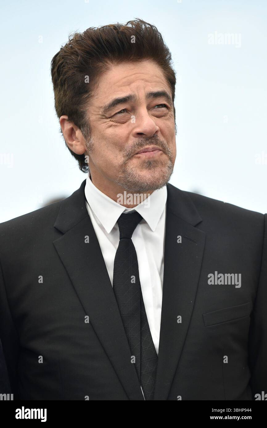 Actor Benicio Del Toro posing during the photocall of the film The ...