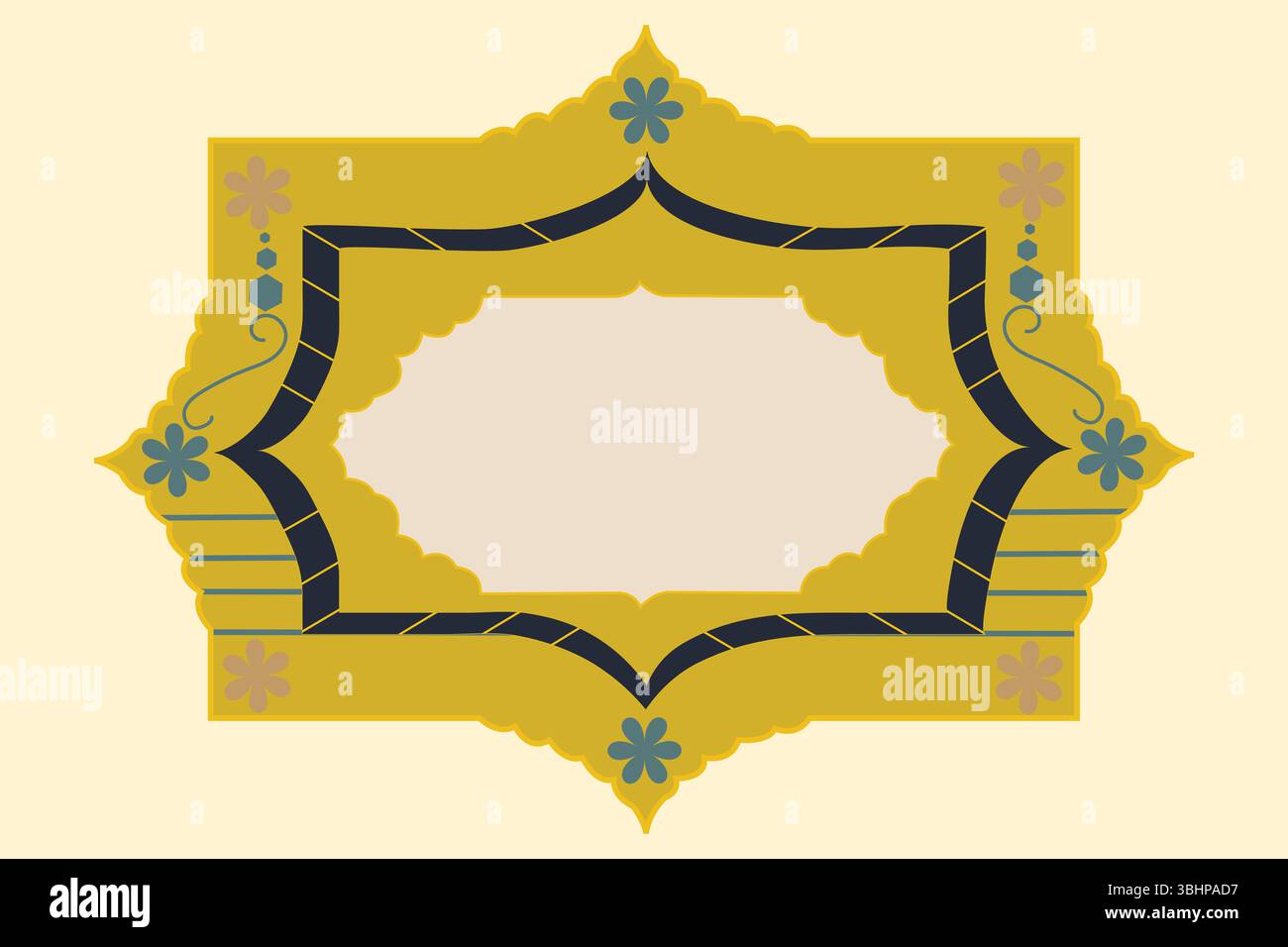 Arabic frame ornament pattern Stock Vector Images - Alamy