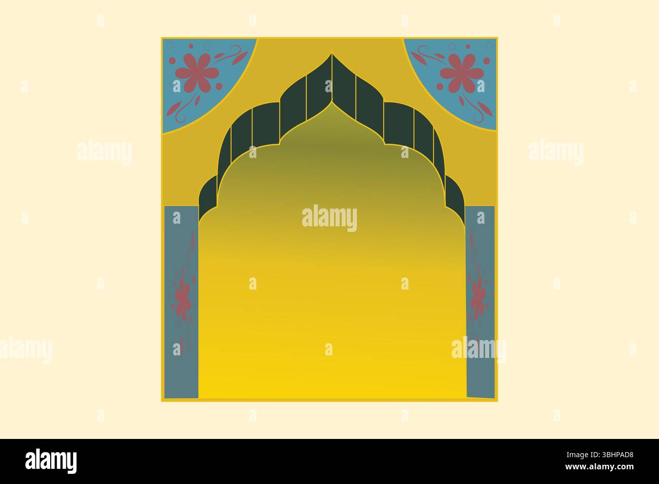 Arabic frame ornament pattern Stock Vector Images - Alamy