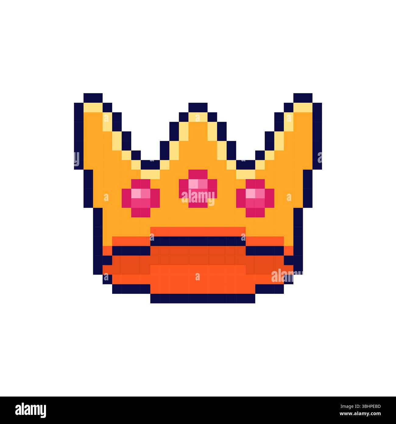 Gold game crown icon Stock Vector Images - Alamy