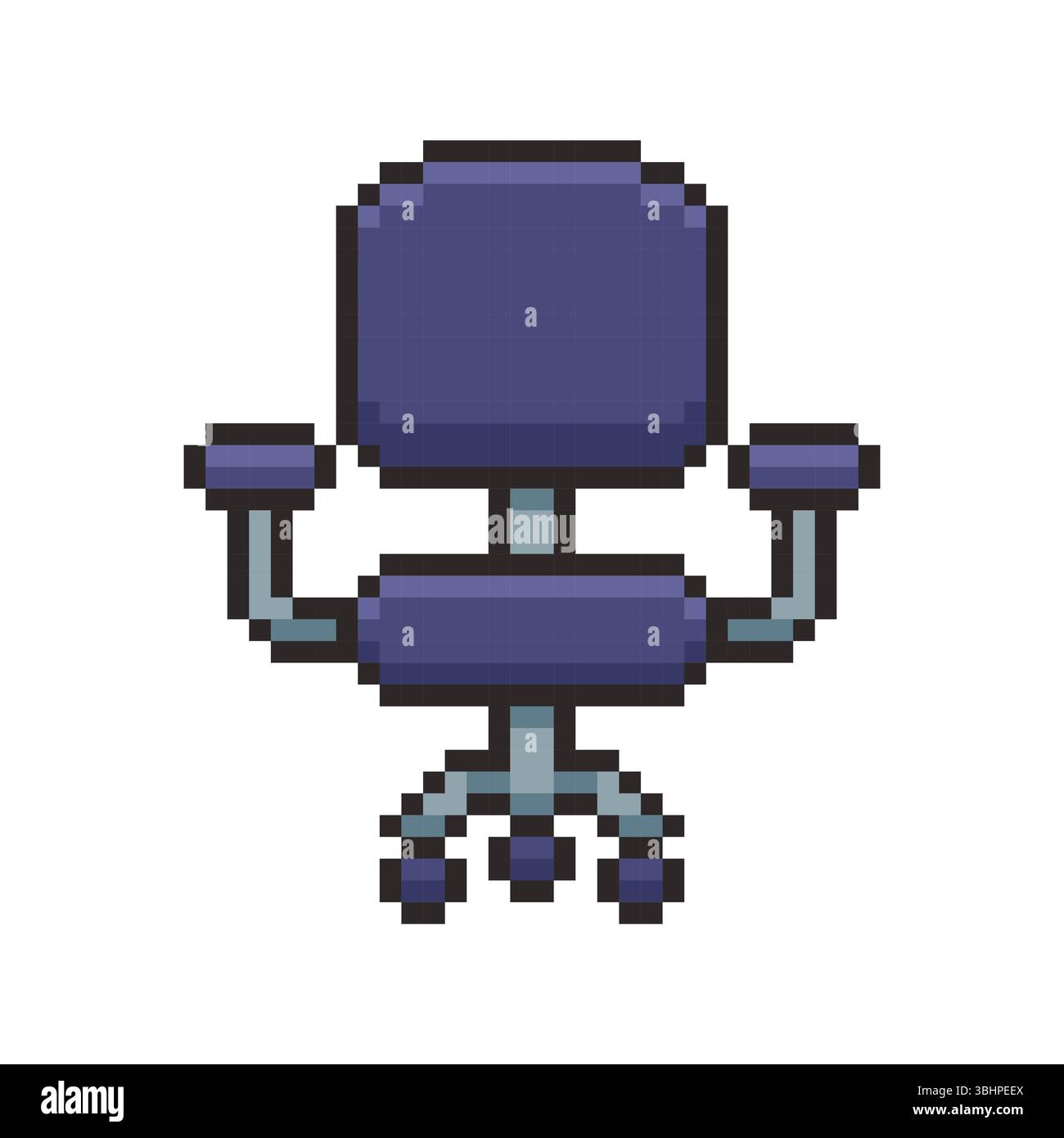 Pixel art Office Chair game asset design Stock Vector Image & Art - Alamy