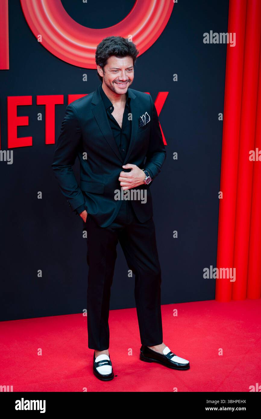 Alvaro Morte attends to '10th Anniversary Netflix Spain' Red Carpet at Galeria de Cristal on ...