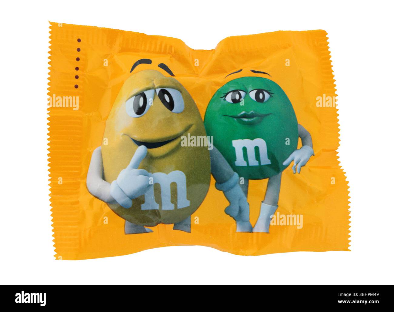 Pack of the M and M's multicolored candies, isolated on a transparent ...
