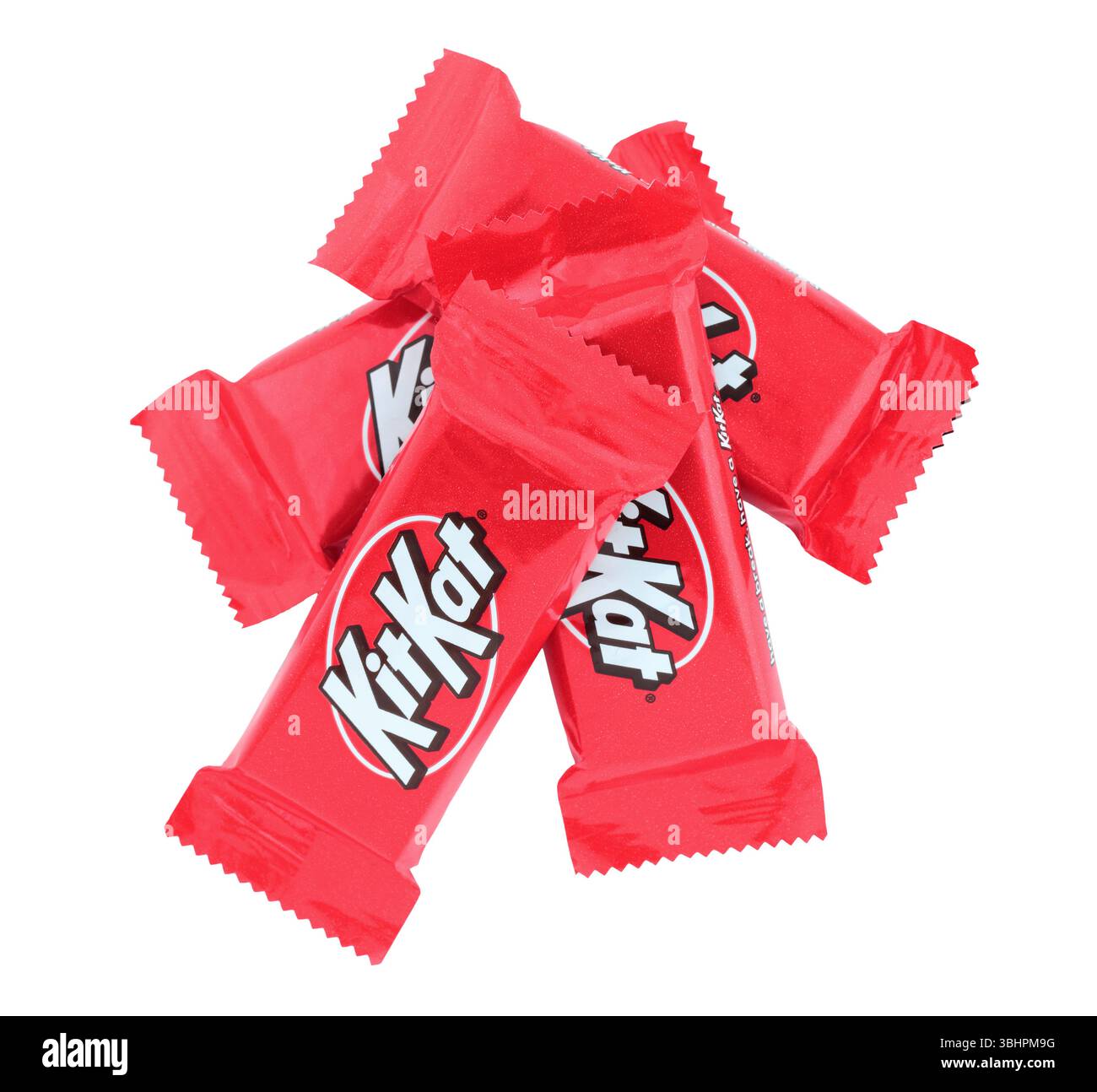 Chocolate bars Kit Kat in package, isolated on a transparent background ...