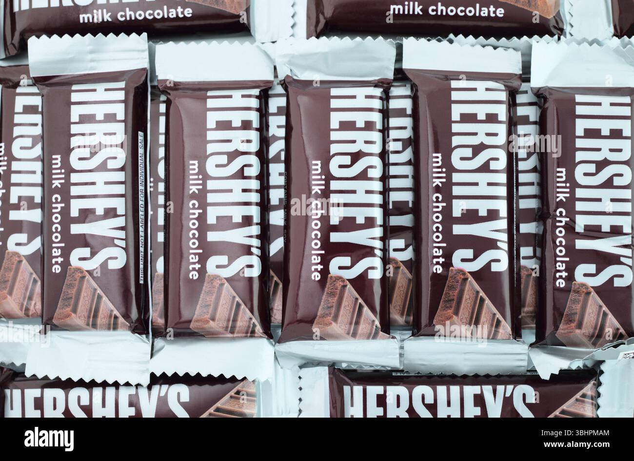 Background of a Chocolate bars Hershey's in package, food and snacks ...