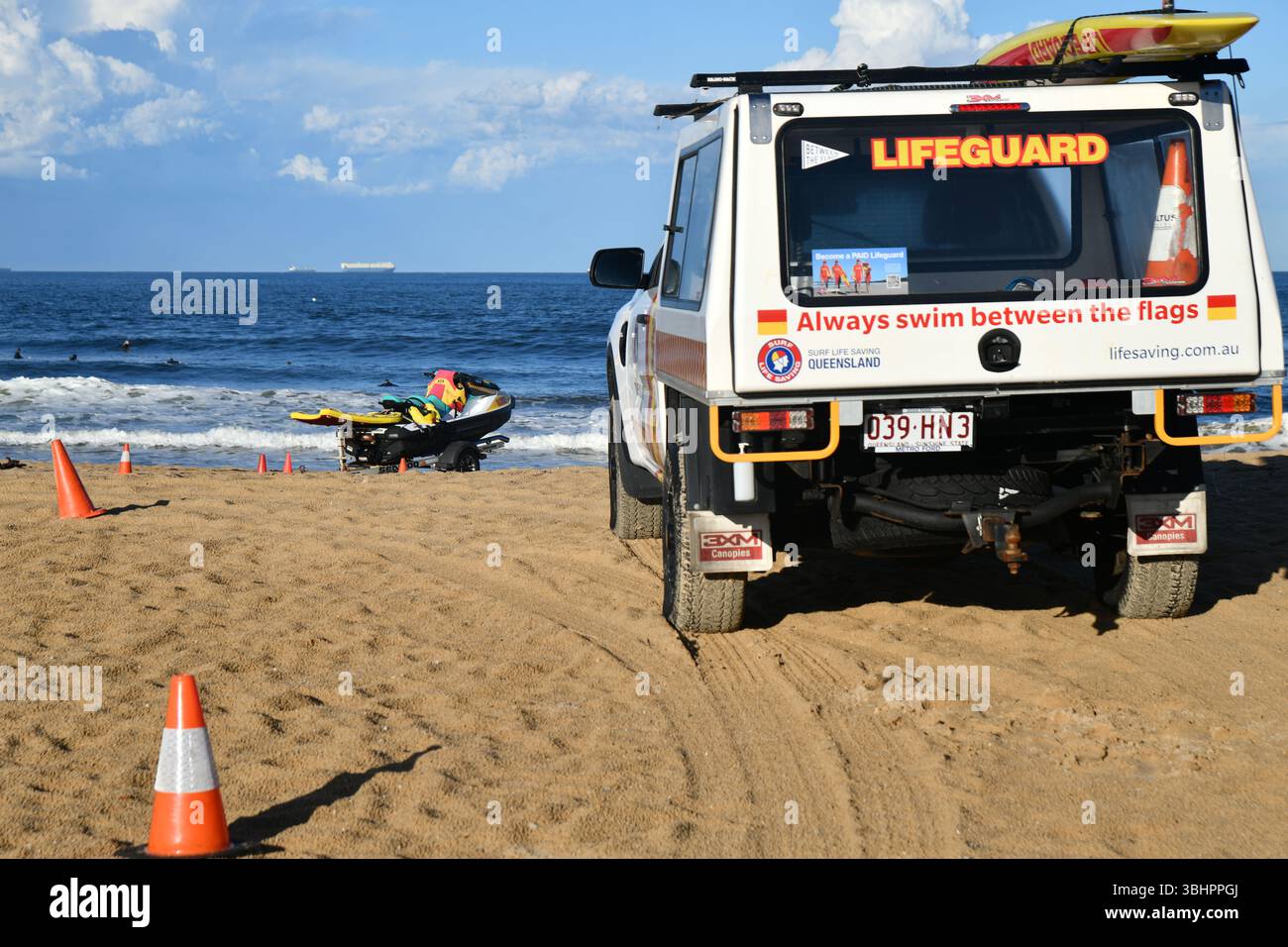 NOOSA, AUSTRALIA, APRIL 27, 2025: Sunshine Coast life guard vehicle at ...