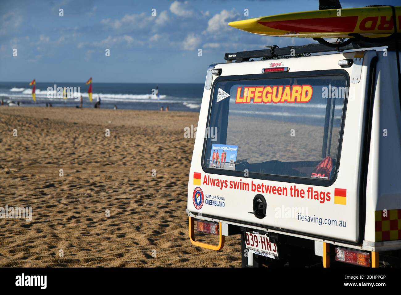 NOOSA, AUSTRALIA, APRIL 27, 2025: Sunshine Coast life guard vehicle at ...