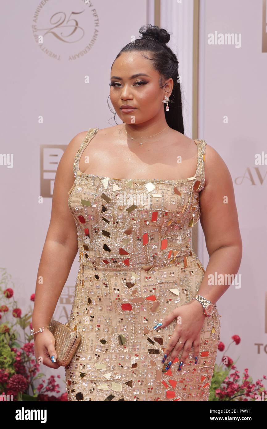 Moliy attends the 2025 BET Awards at Peacock Theater Stock Photo - Alamy