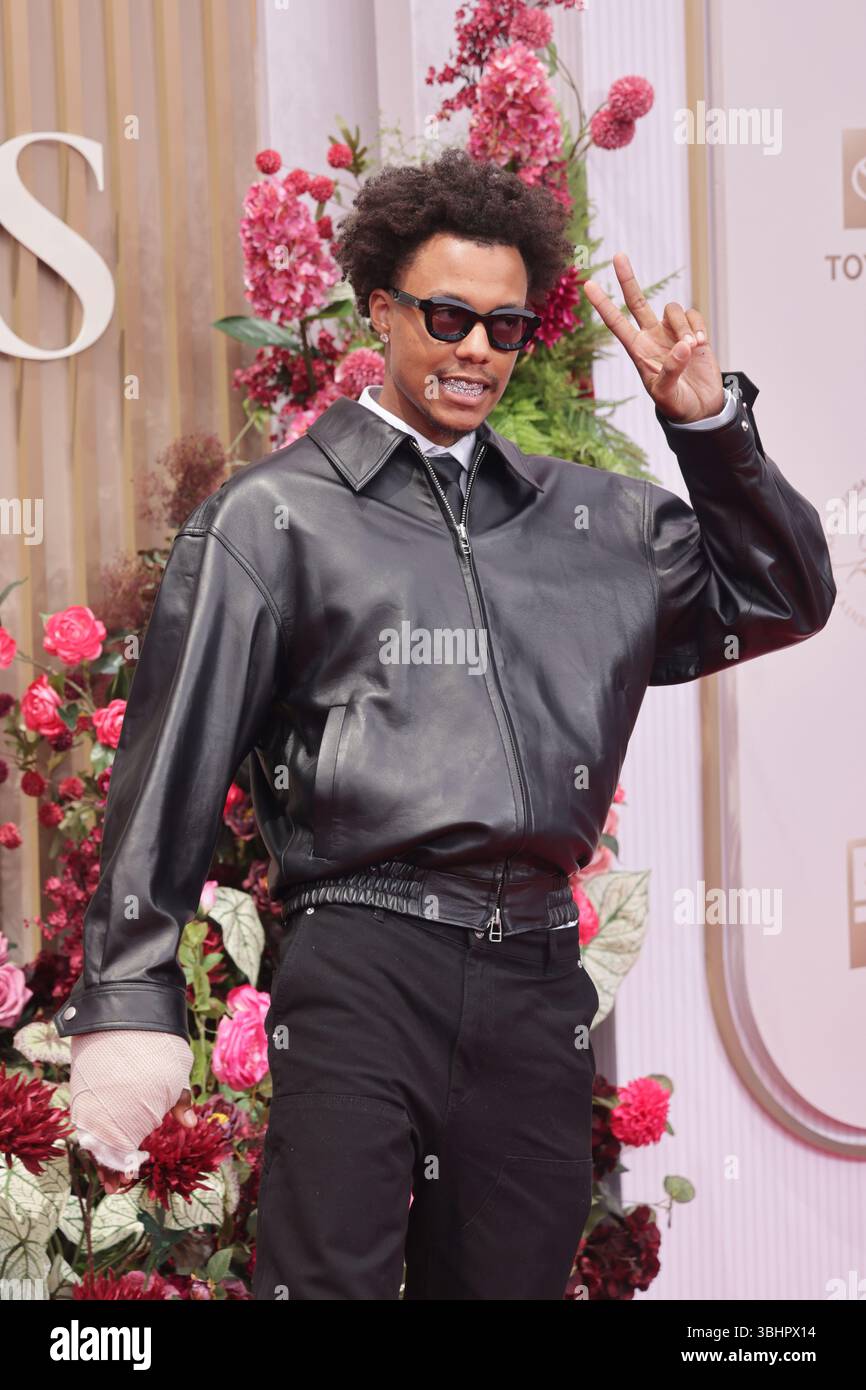 Skilla Baby attends the 2025 BET Awards at Peacock Theater Stock Photo ...