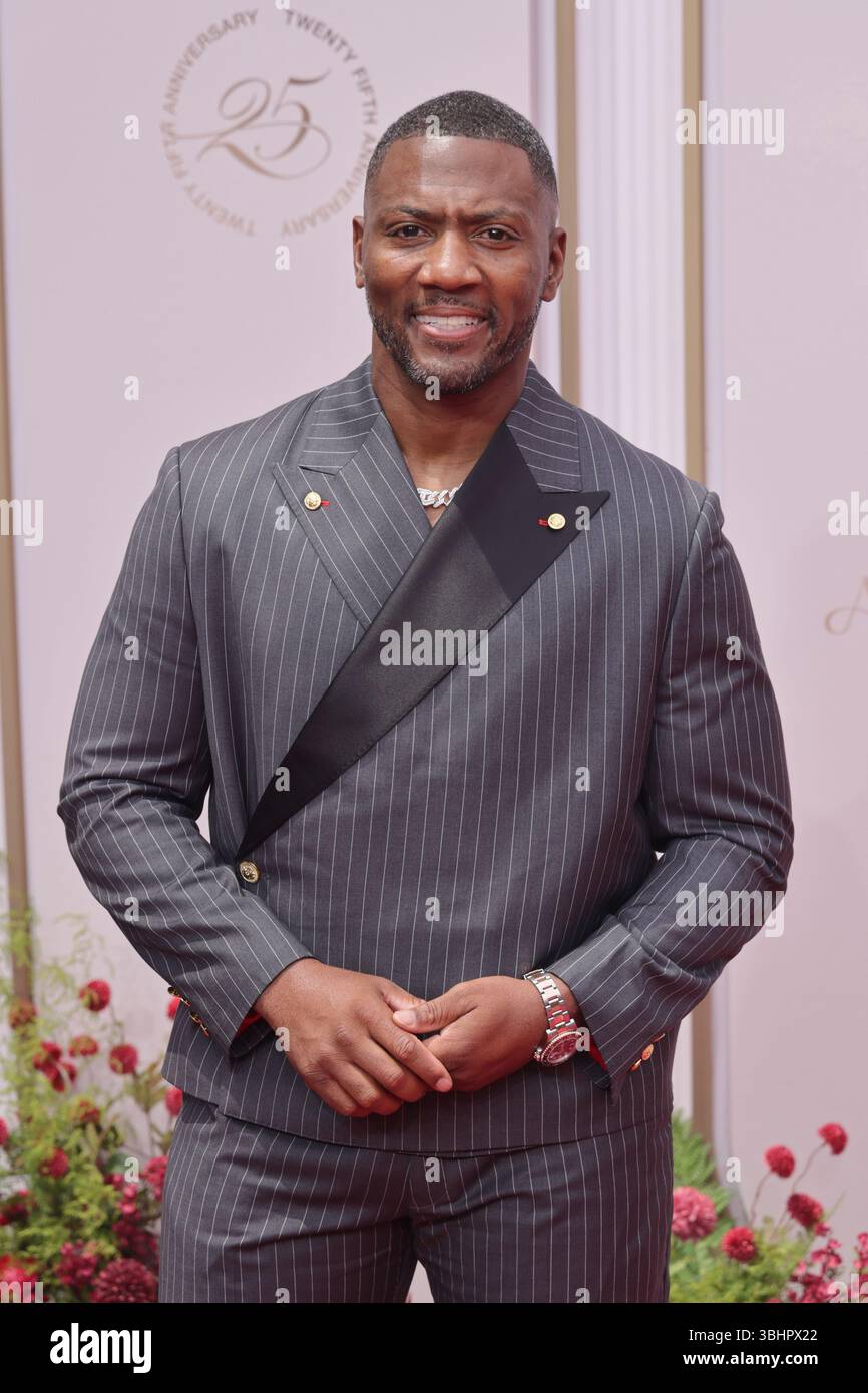 Ryan Clark attends the 2025 BET Awards at Peacock Theater Stock Photo ...
