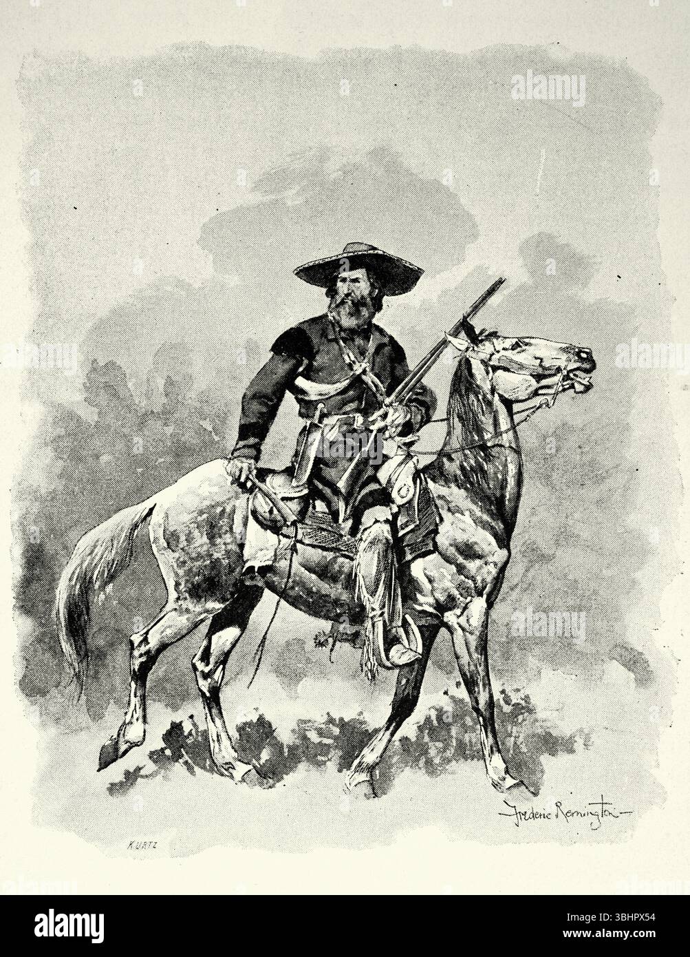 American pioneer and frontiersman on Oregon Trail, History of Wild West ...