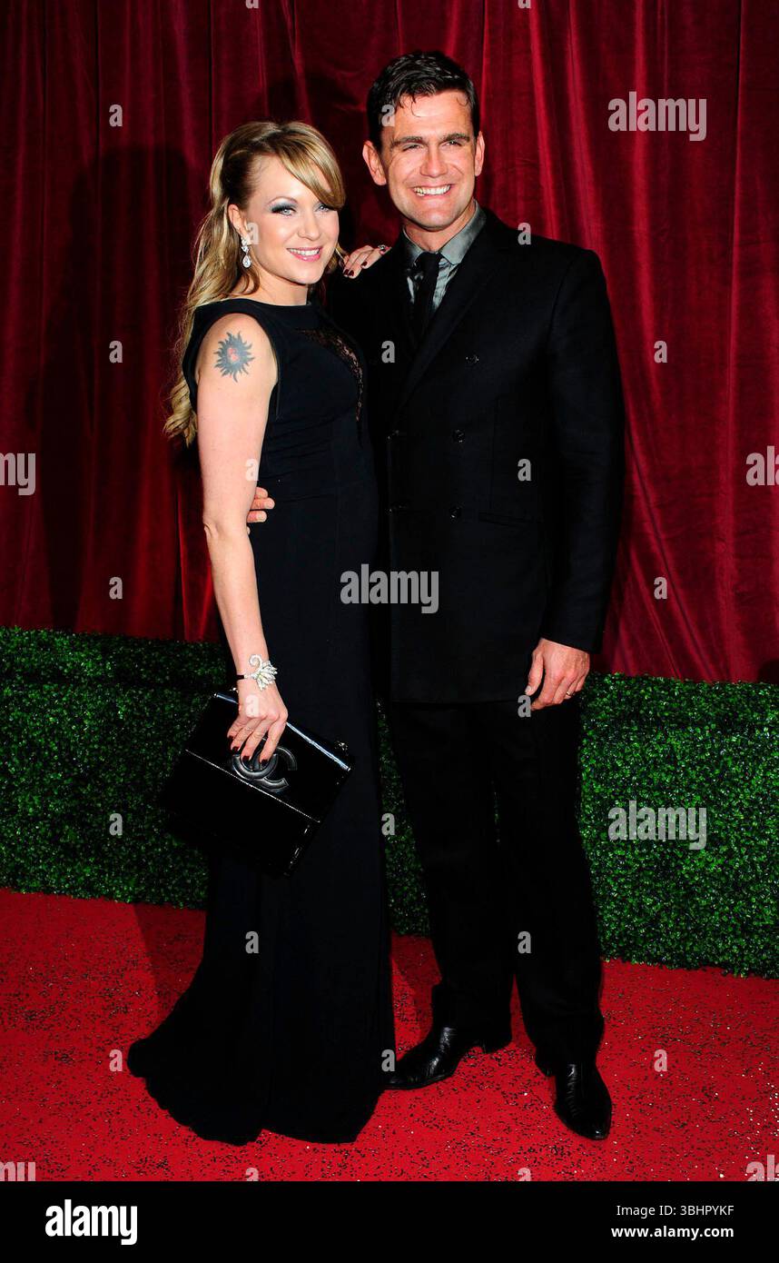 Rita Simons and Scott Maslen at The British Soap Awards in London - 28 April 2012 Stock Photo ...