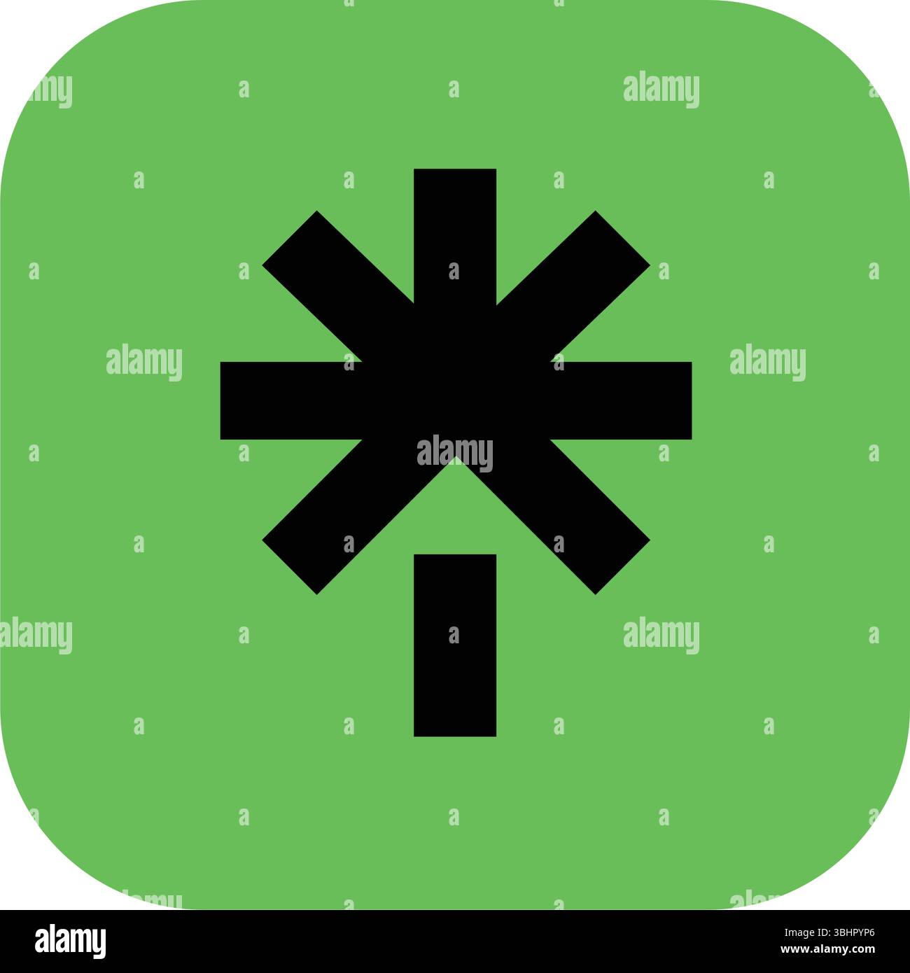 Linktree social media mobile app icon, on a transparent background, vector illustration ...