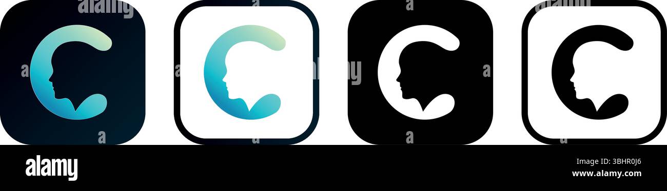 Set of different Creati: Gen AI Content Creator mobile app icons ...