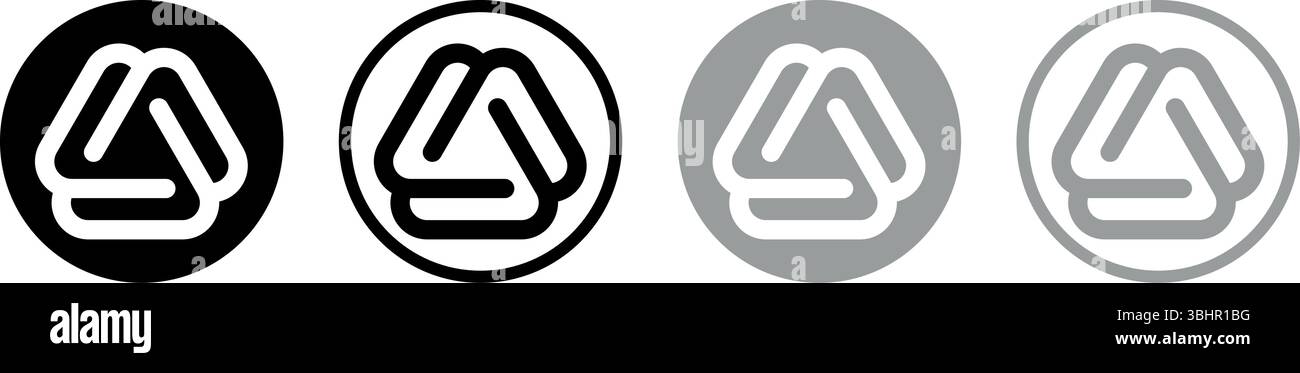 Set of round different ChatOn AI - Chat Bot Assistant mobile app icons ...