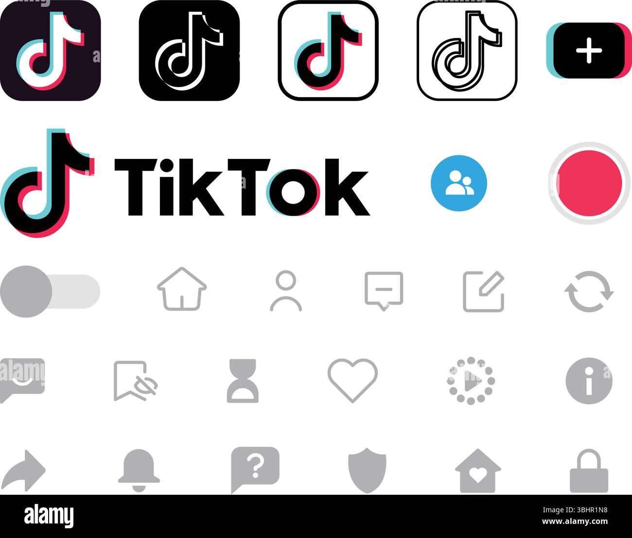 Logos video social media Stock Vector Images - Alamy