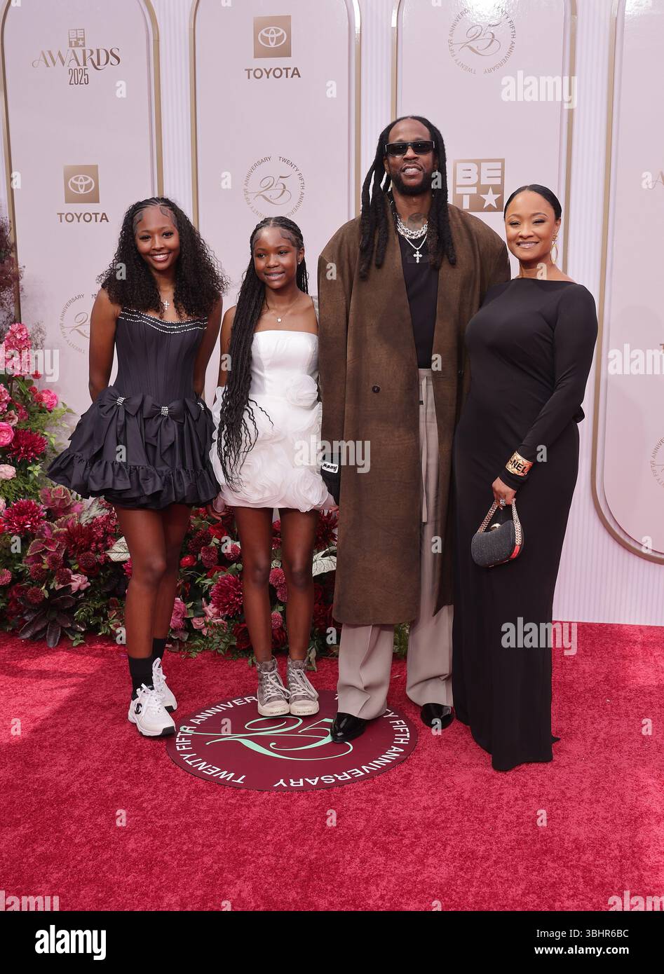 2 Chainz and Family attends the 2025 BET Awards at Peacock Theater ...