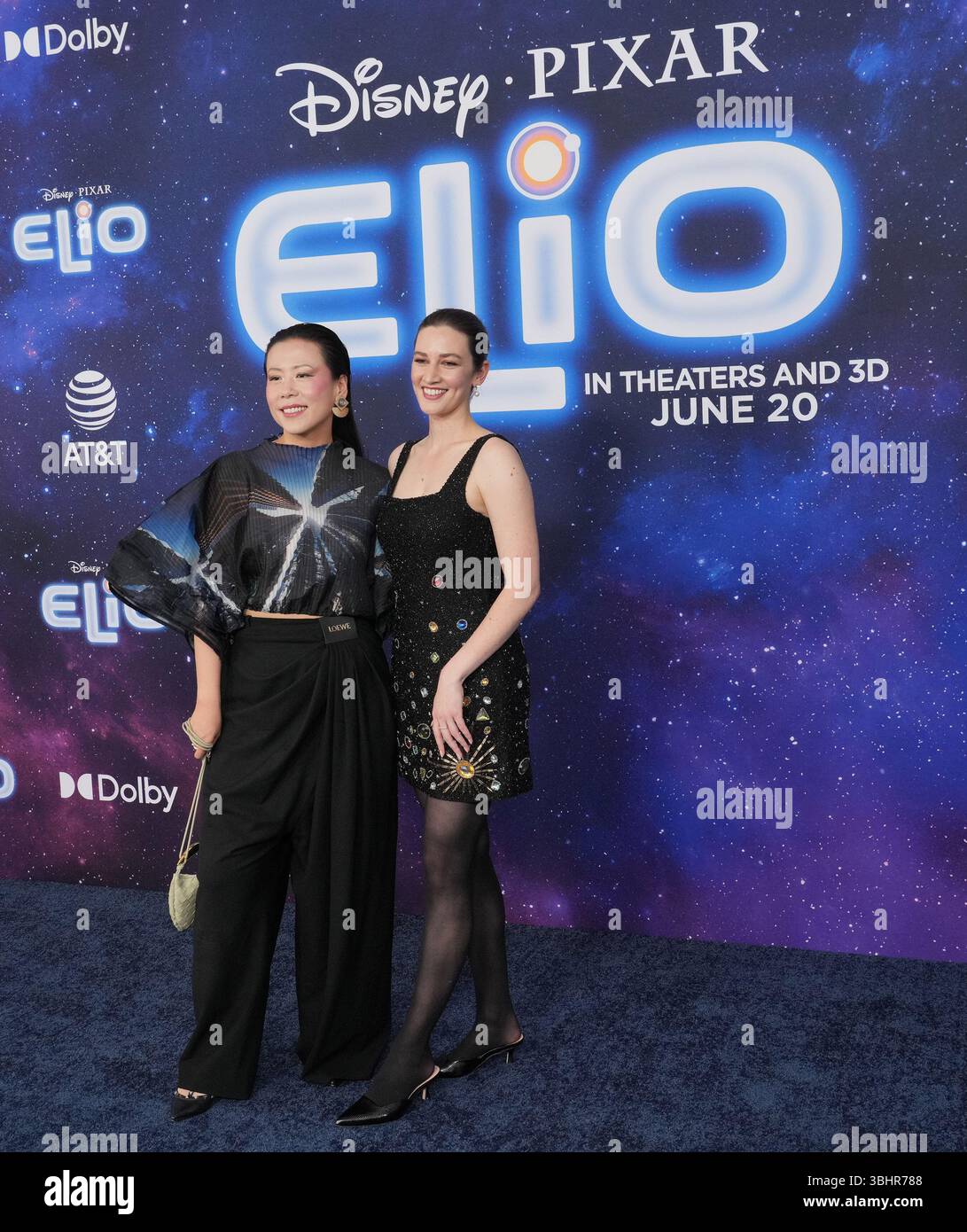 Los Angeles, USA. 10th June, 2025. (L-R) Domee Shi and Madeline ...
