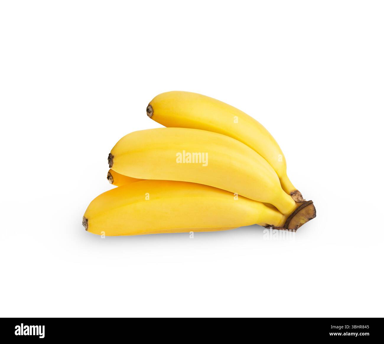 Ripe banana isolated with shadow. Bunch of bananas isolated Stock Photo ...