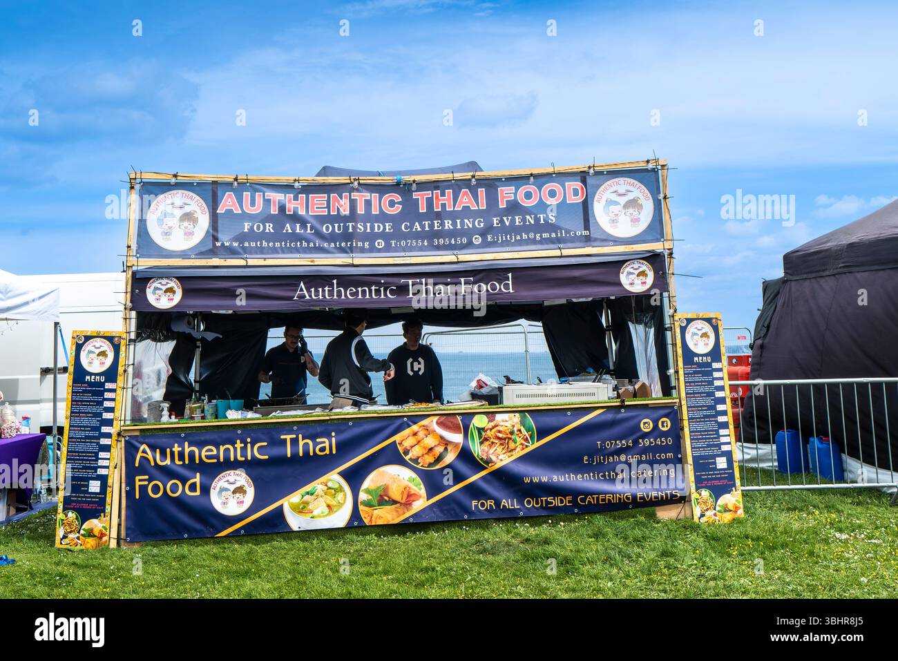Cornwall Street Food festival in Newquay in Cornwall in the UK Stock ...
