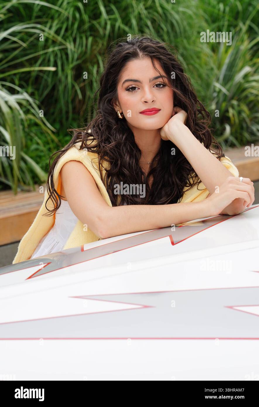 Stephanie Costi, who plays Sandy, during a photocall for a new production of Grease, at ...