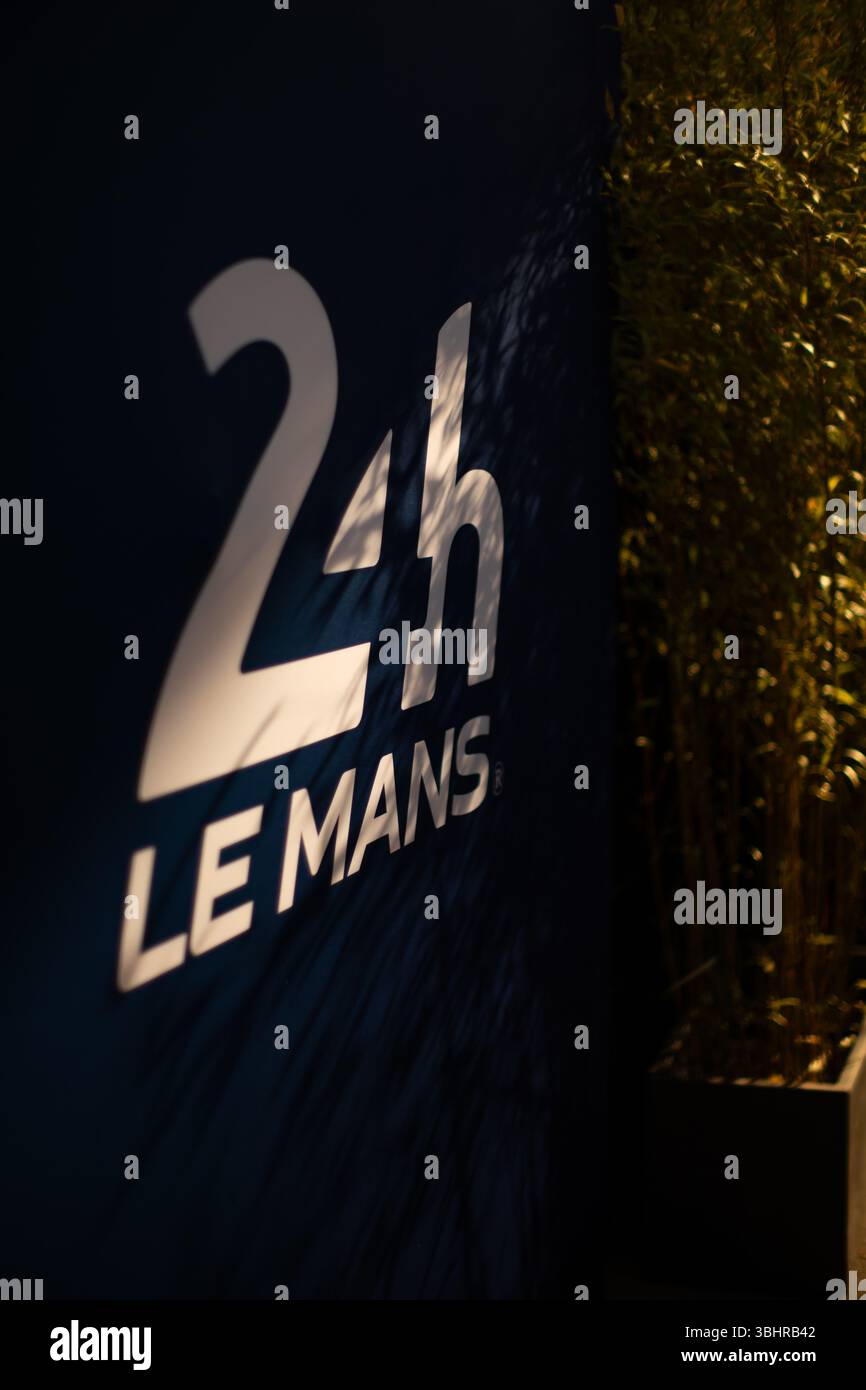 24H Le Mans banner illustration during the 24 Hours of Le Mans 2025 ...