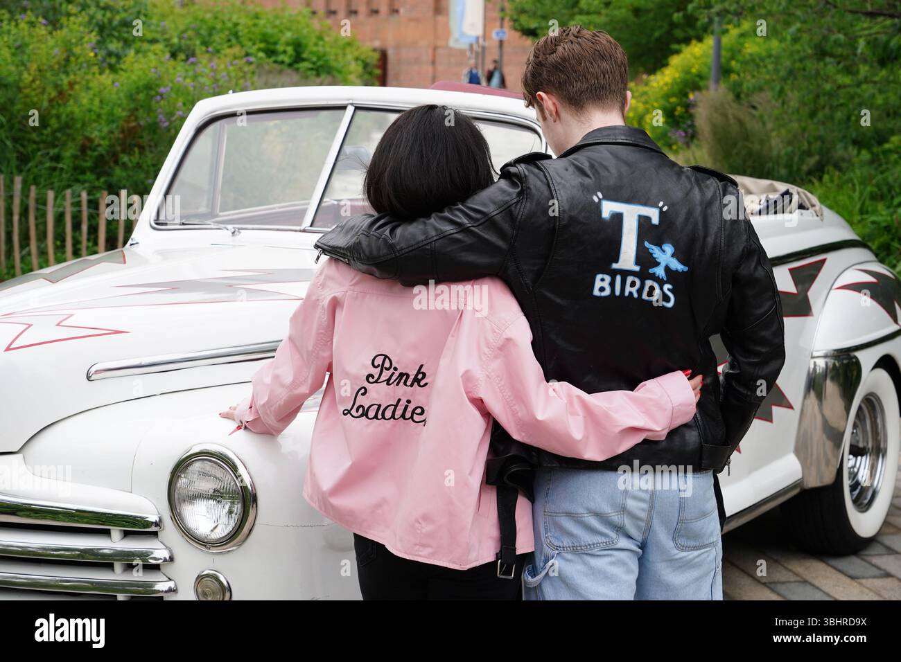 Lucy Penrose, who plays Rizzo and Liam Buckland during a photocall for the new production of ...