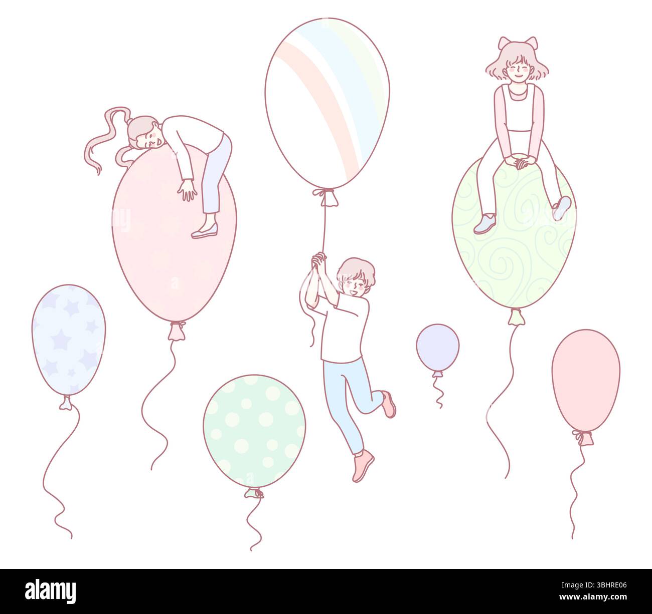 A colorful and vibrant illustration depicts characters joyfully ...