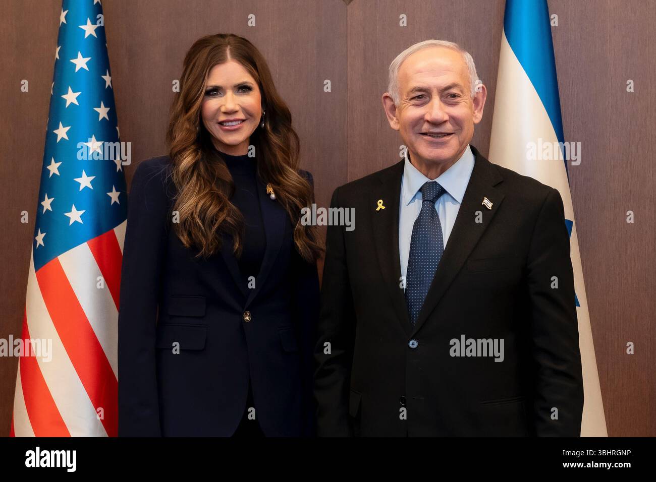 Department of Homeland Security (DHS) Secretary Kristi Noem meets with ...