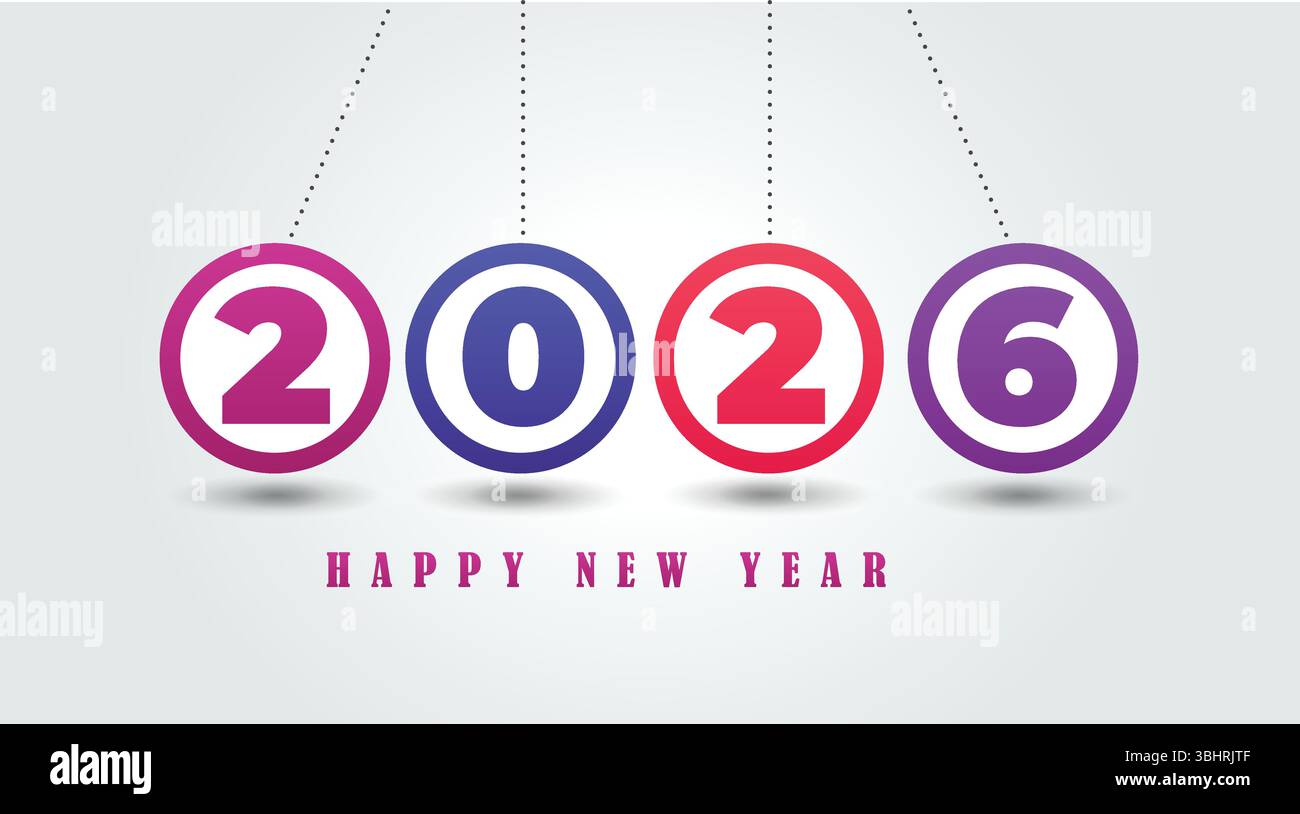 Creative font 2026 Stock Vector Images - Alamy