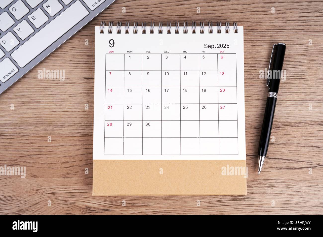 September calendar 2025 hi-res stock photography and images - Alamy