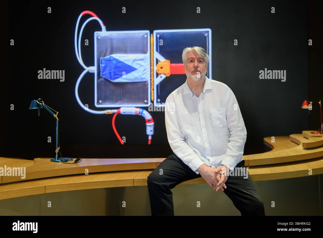 Milano, Italy. 11th June, 2025. Parallax, video installazione di Kevin ...