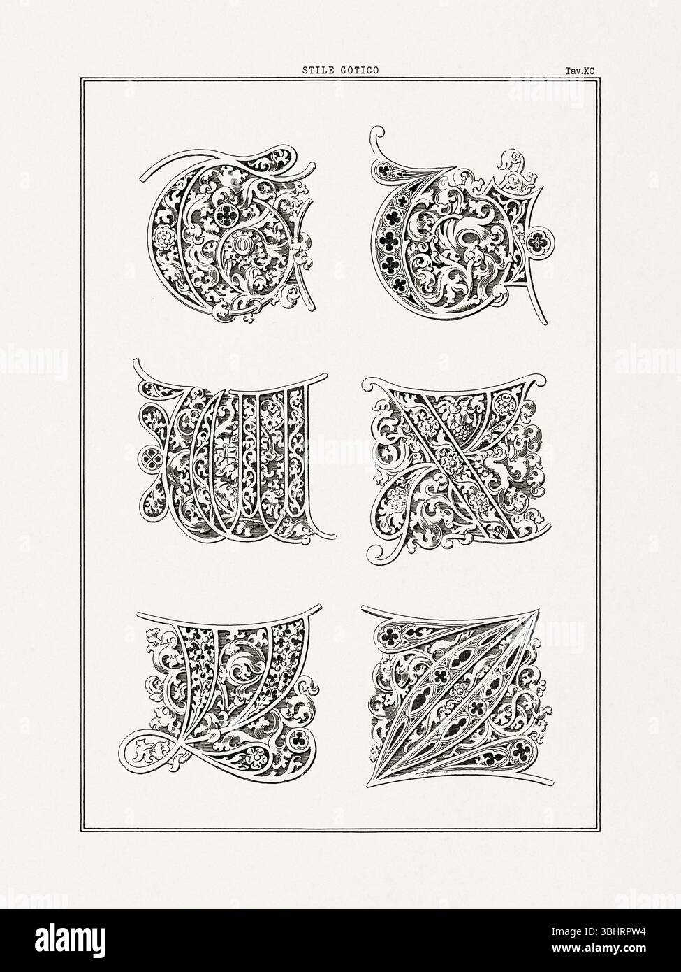 Gothic alphabet hi-res stock photography and images - Alamy