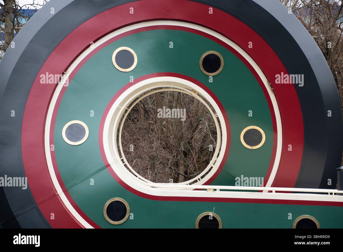 Yorkshire, UK – 17 March 2025: The Looping Boat by Alex Chinneck is a ...