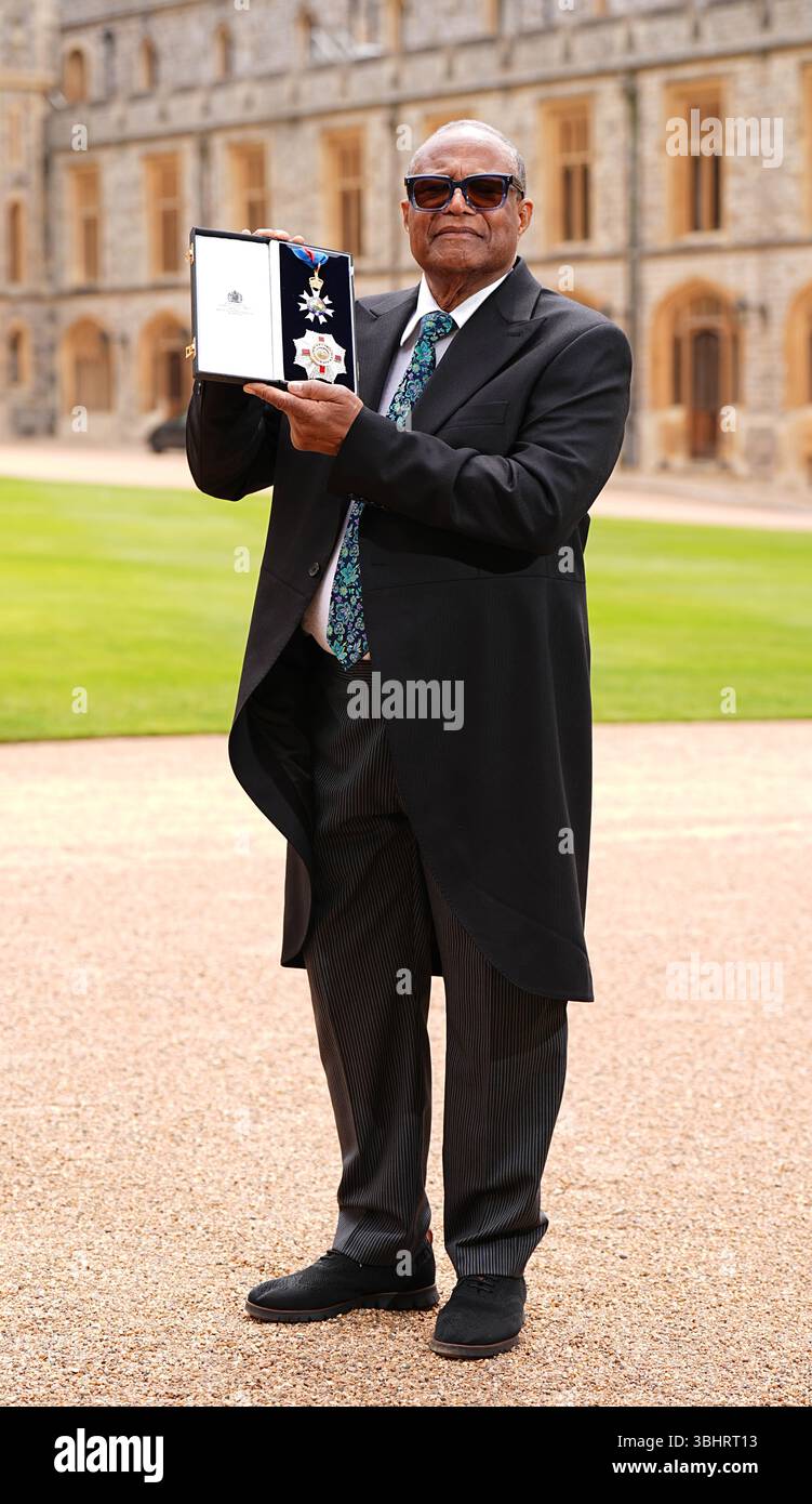 Sir Llewellyn Xavier after being made a Knight Commander of the Order ...