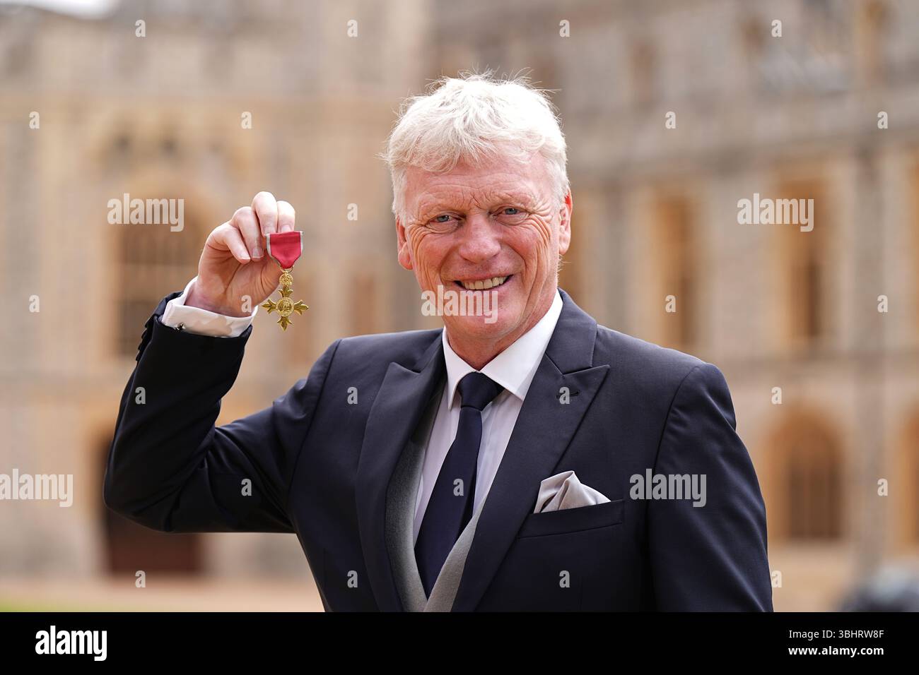 David Moyes poses after being made an Officer of the Order of the ...