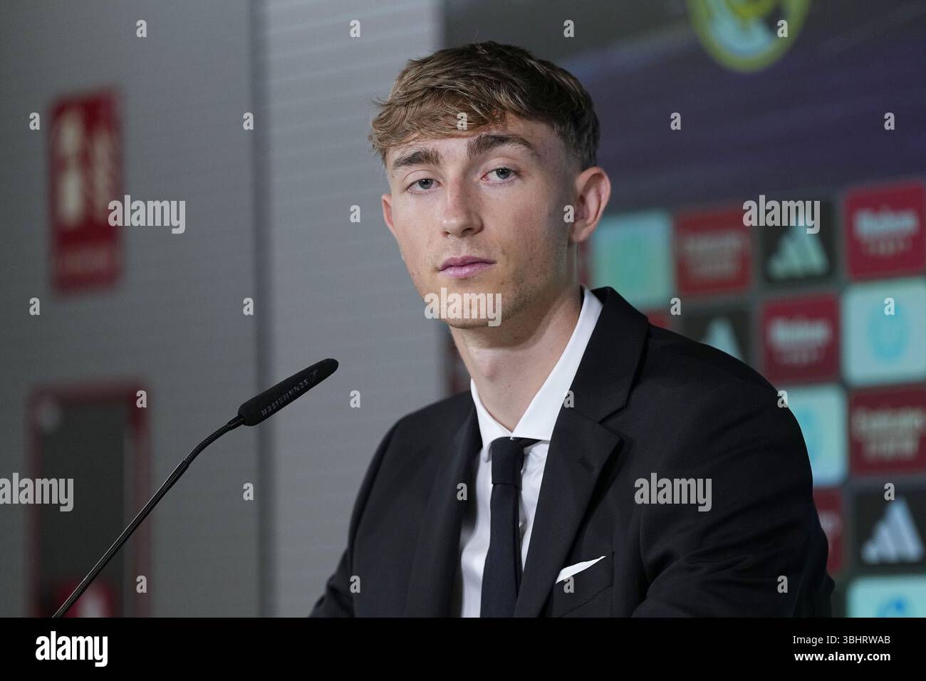 Presentation Dean Huijsen as new player of Real Madrid on 10 June 2025 ...