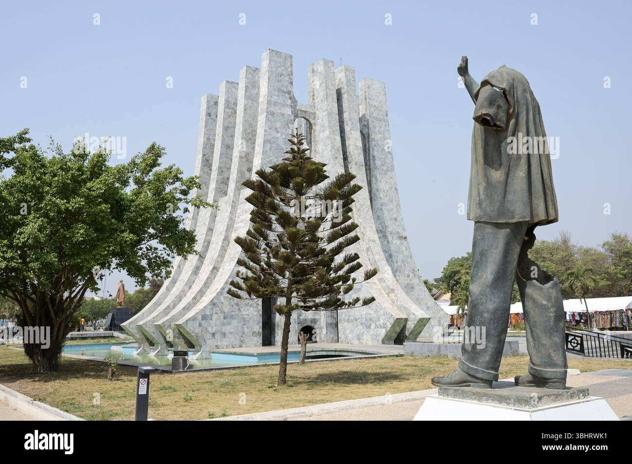 GHANA, Accra, Kwame Nkrumah Mausoleum and Memorial Park, dedicated to ...