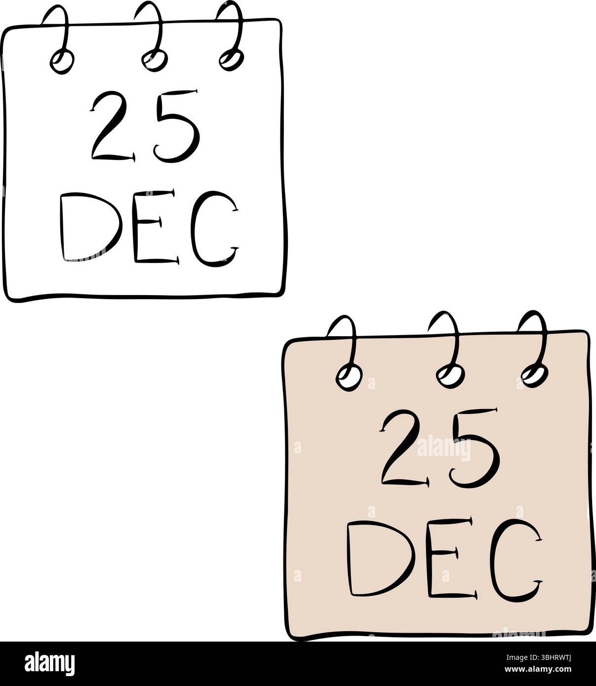 Christmas 25 line icon Stock Vector Images - Alamy