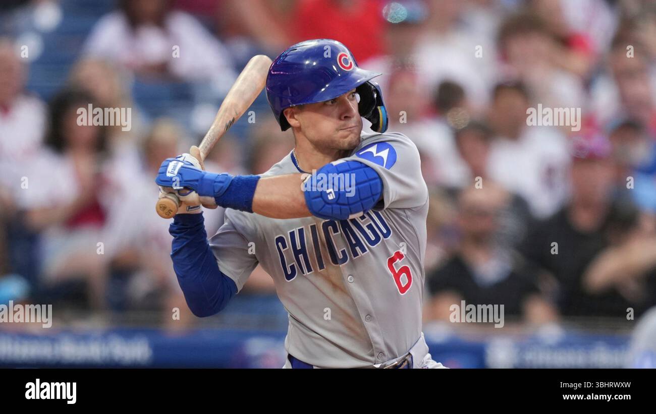 Chicago Cubs' Matt Shaw plays during a baseball game Tuesday, June 10 ...