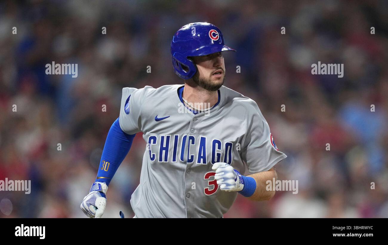 Chicago Cubs' Kyle Tucker plays during a baseball game Tuesday, June 10 ...