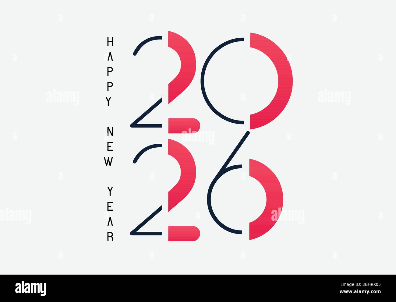 2026 number logo festive hi-res stock photography and images - Alamy