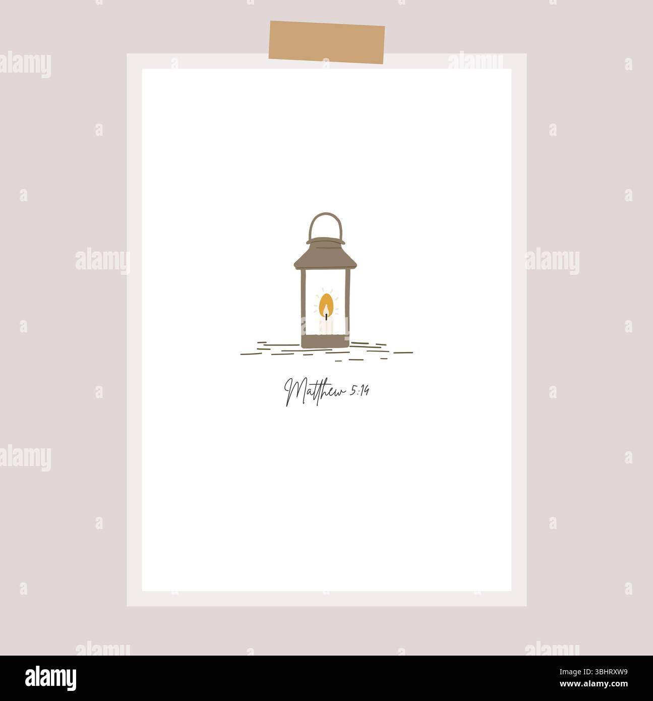 Verse about light. Christian light Poster, Religion Hand Drawn Art ...