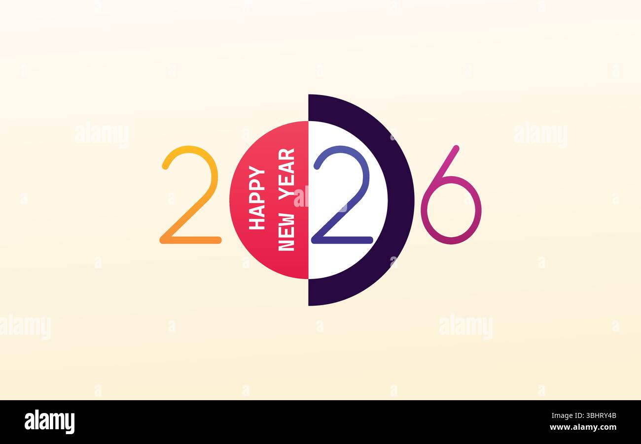 Template design happy new Stock Vector Images - Alamy