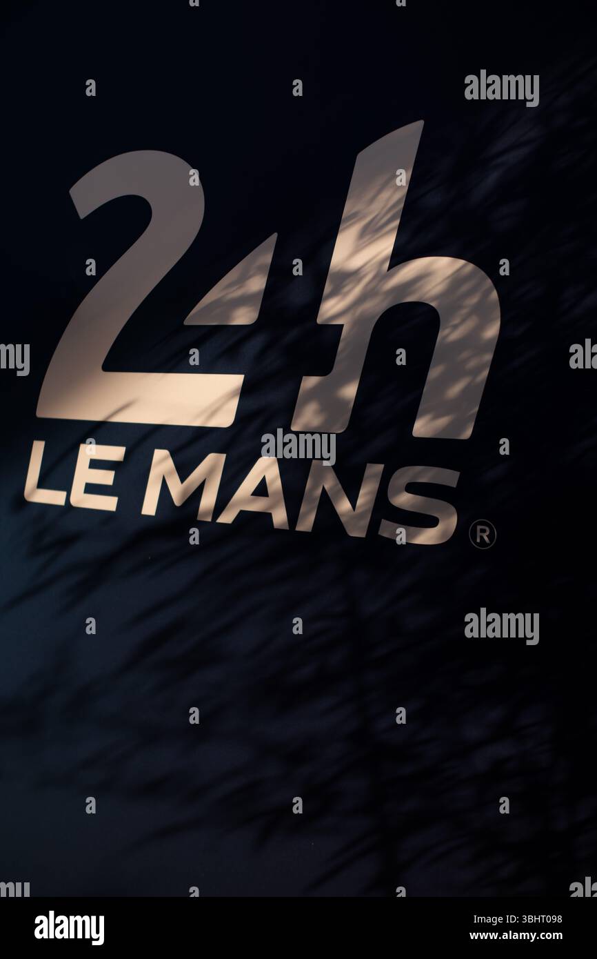 24H Le Mans banner illustration during the 24 Hours of Le Mans 2025 ...